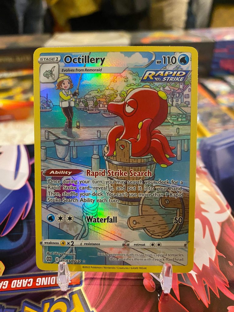 2022 Pokemon Octillery Brilliant Stars Full Art TG03 of TG30 Holo Mint ...