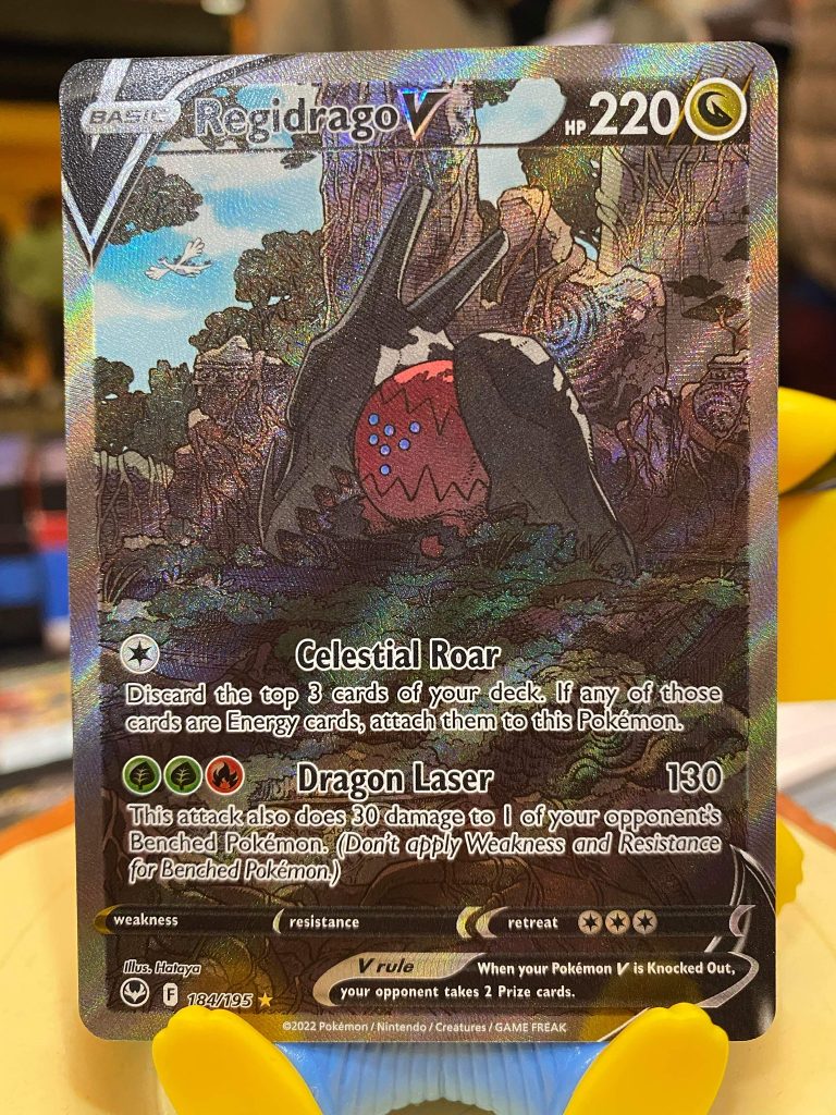 2022 Pokemon Regidrago V Silver Tempest Alternate Full Art 184 of 195 Mint | Jwong Boutique